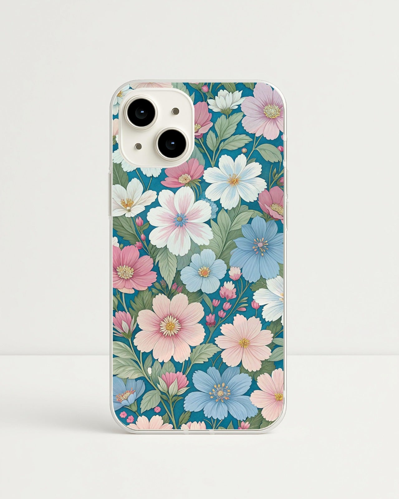 Teal Blossom Garden Case – queed.in